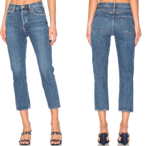 Agolde | Jeans | Riley High Rise Straight Crop Jeans | Poshmark